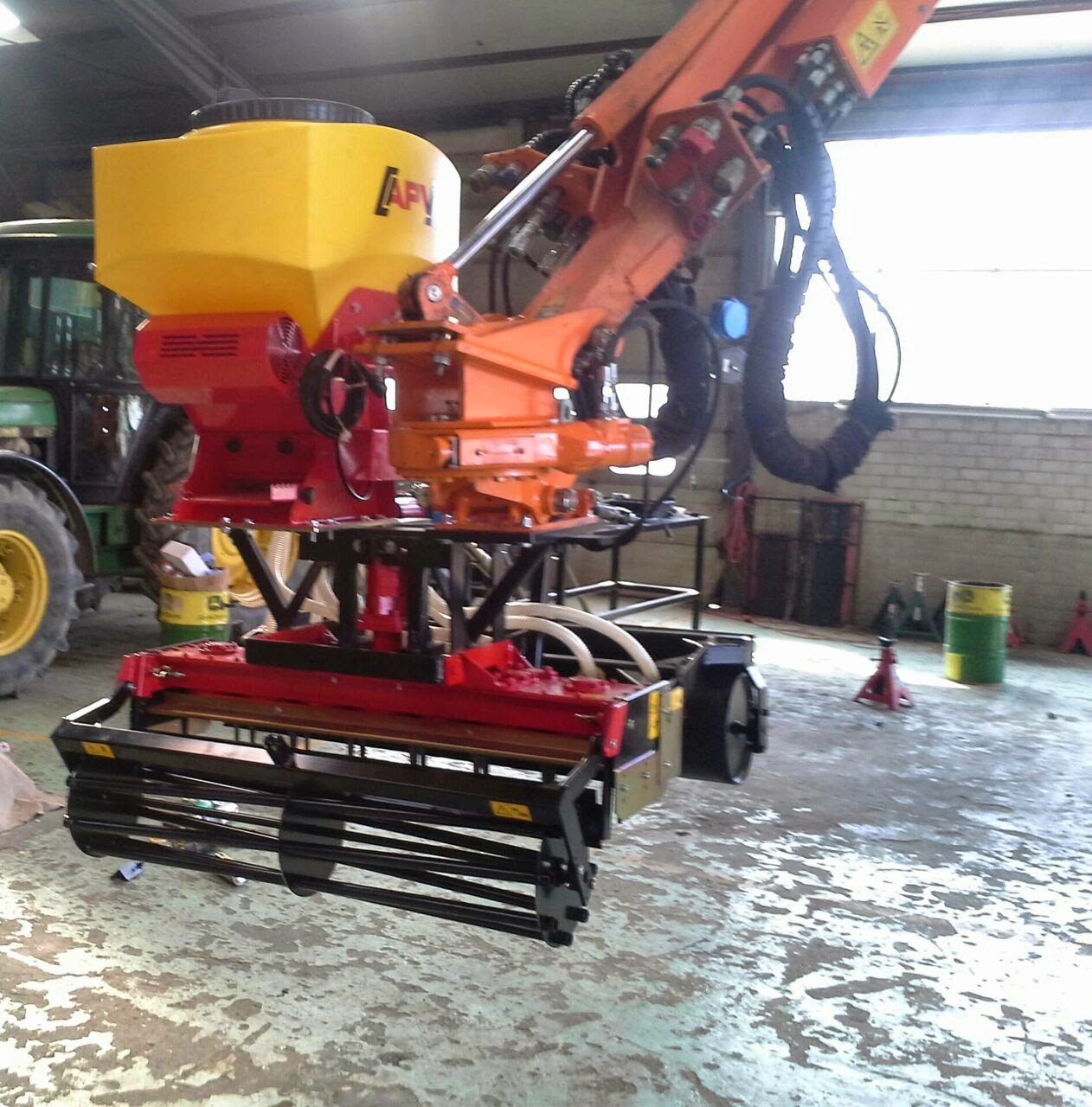 APV Zaaimachine, maaiarm graszaad-zaaimachine voor wegbermen (NT) #1080 ...